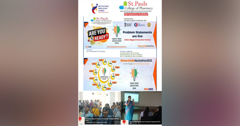 Launch of Smart India Hackathon (SIH) 2025 - St Pauls College of Pharmacy